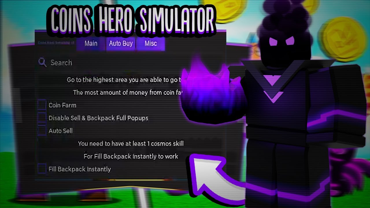 ROBLOX Coins Hero Simulator SCRIPT AUTOFARM!! (Pastebin 2021) - YouTube