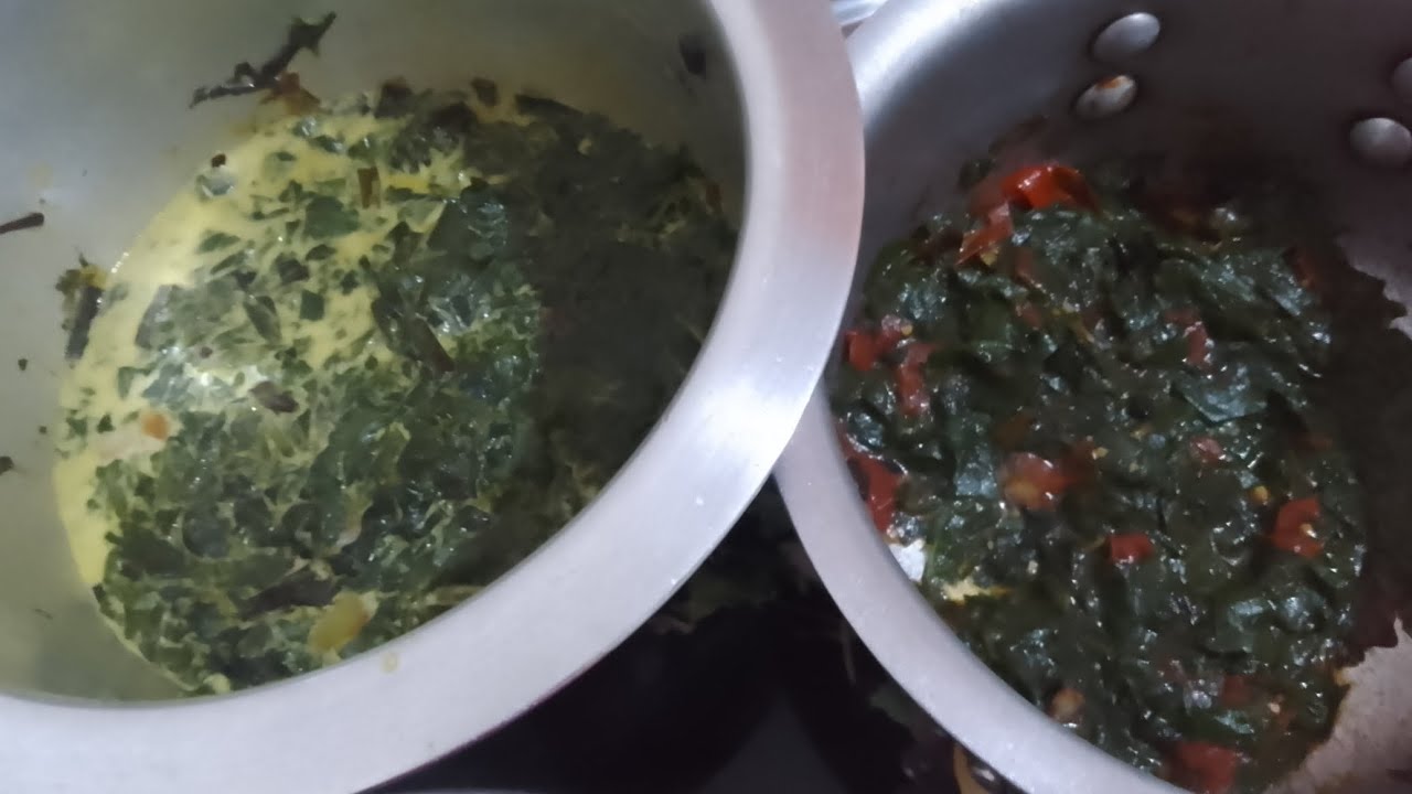 How to cook Kenyan traditional vegetables with milk and without milk ...