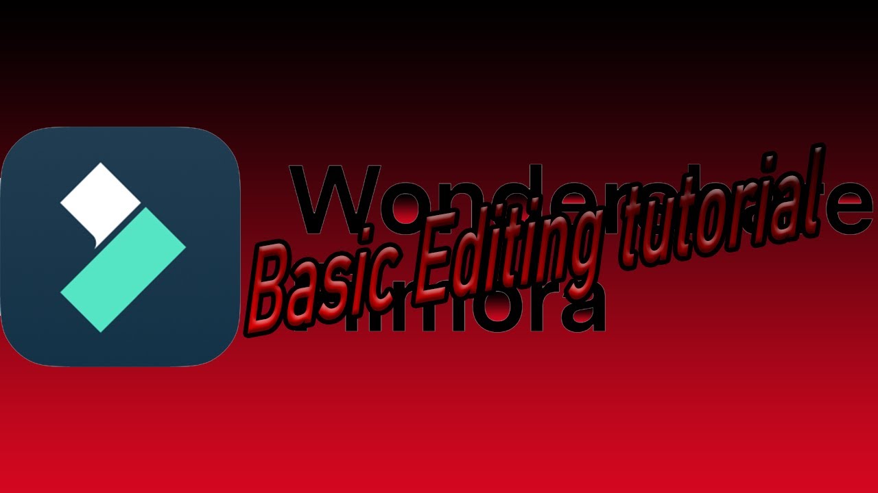 Filmora basic editing tutorial - YouTube