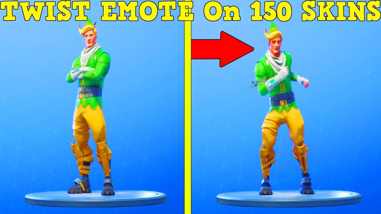 TWIST EMOTE On EVERY SKIN In FORTNITE! (BEST EMOTE?) - YouTube