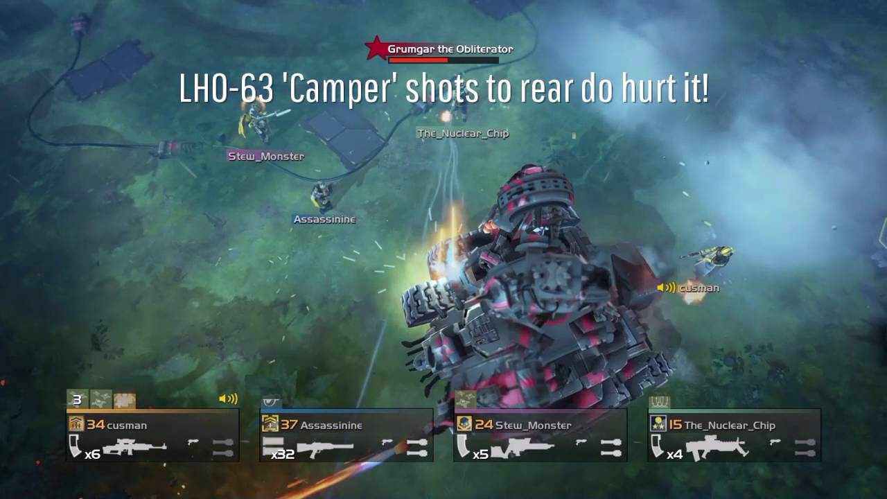 Helldivers - LHO-63 'Camper' vs Siege Mech - YouTube