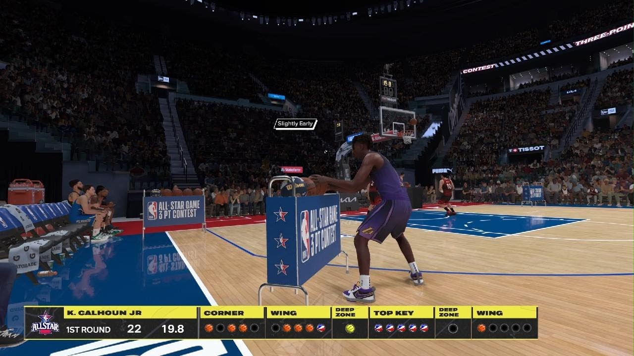 NBA 2K25 shooting contest - YouTube