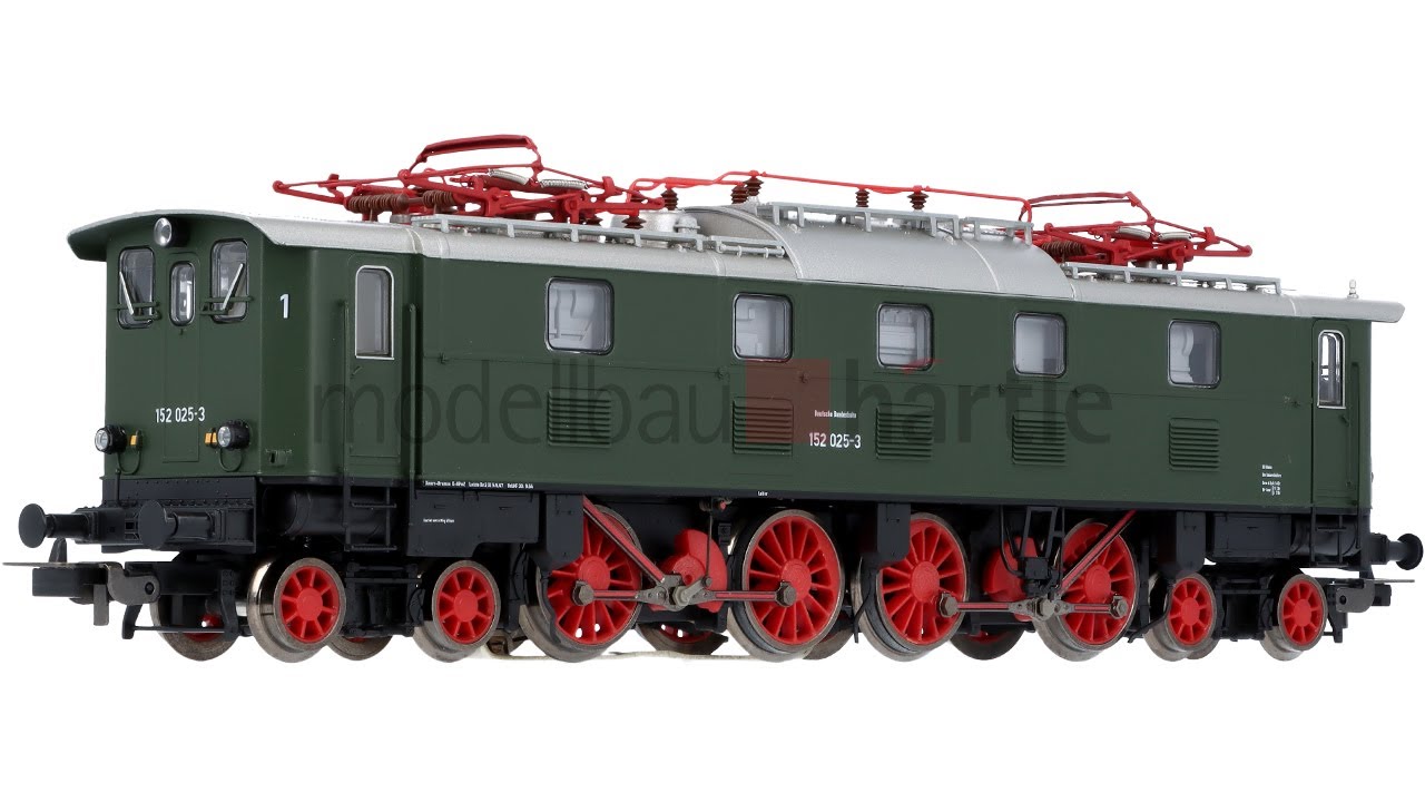 PIKO 51828 / 51829 / 51830 E-Lok BR 152 025-3 DB | Spur H0 - YouTube
