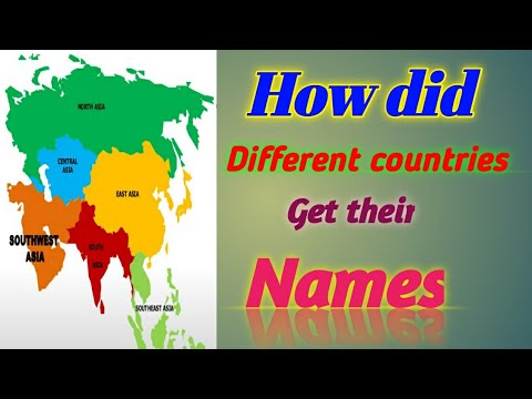 How Did The Countries Get Their Names - YouTube