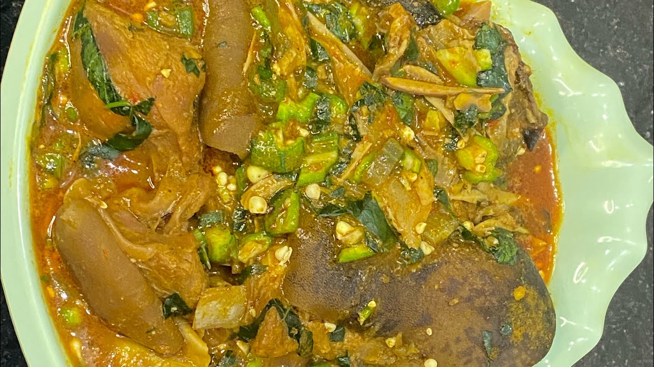 Okro Ugba Soup Recipe/Nigerianfood/Igbocuisine - YouTube