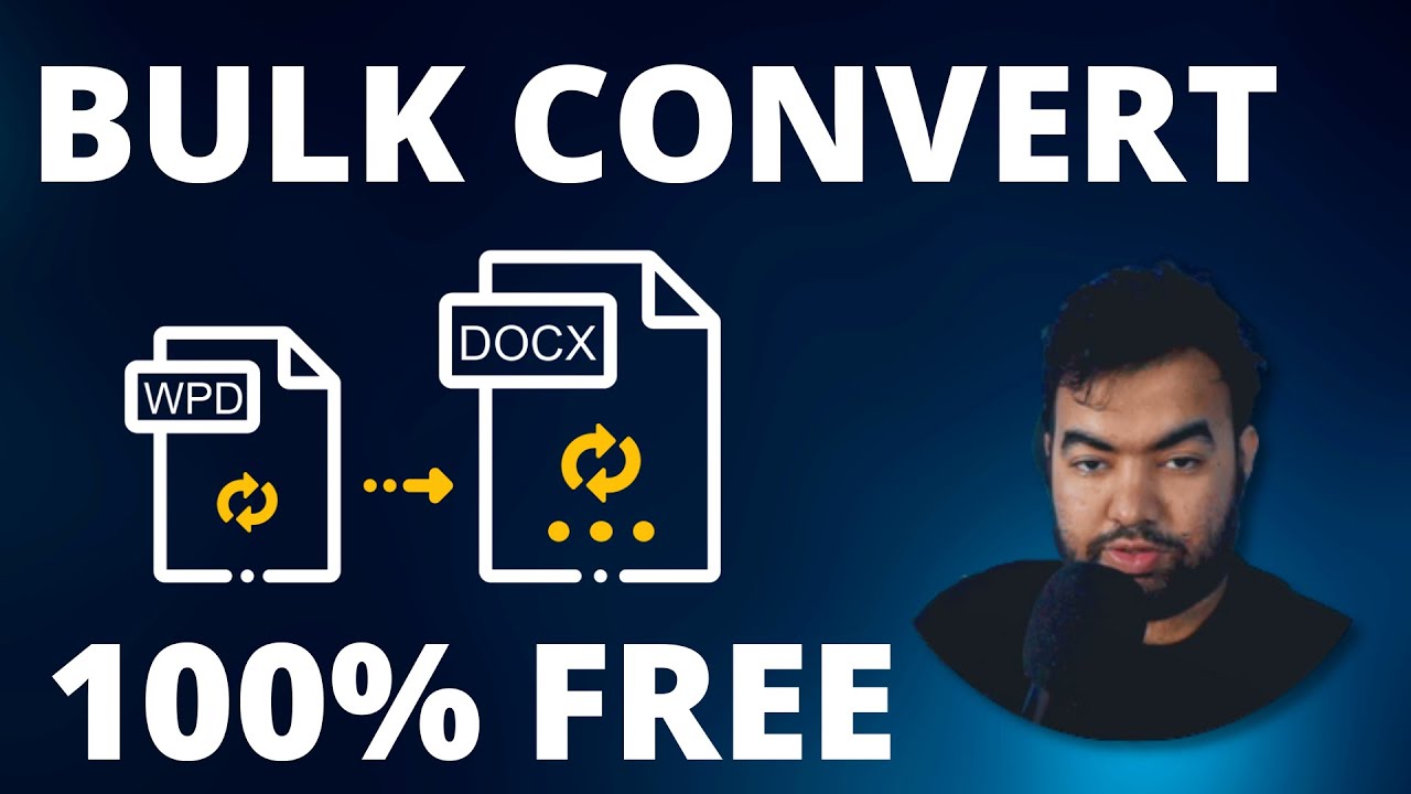 Best free tool to converter WPD to DOCX in bulk 2023 - YouTube