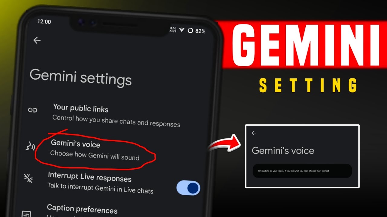 Google Gemini Voice Change | Choose How Gemini Will Sound ( Gemini ...