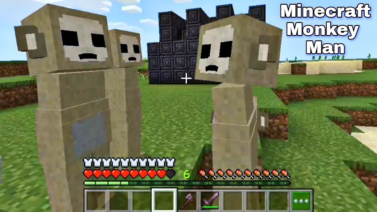 Minecraft Monkey Man 😳 #shorts #viral - YouTube