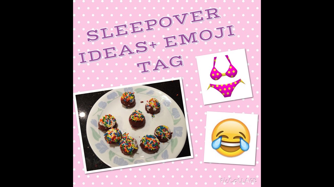 SLEEPOVER IDEAS +EMOJI CHALLENGE - YouTube