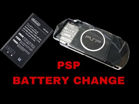 How to change battery on PSP! - YouTube