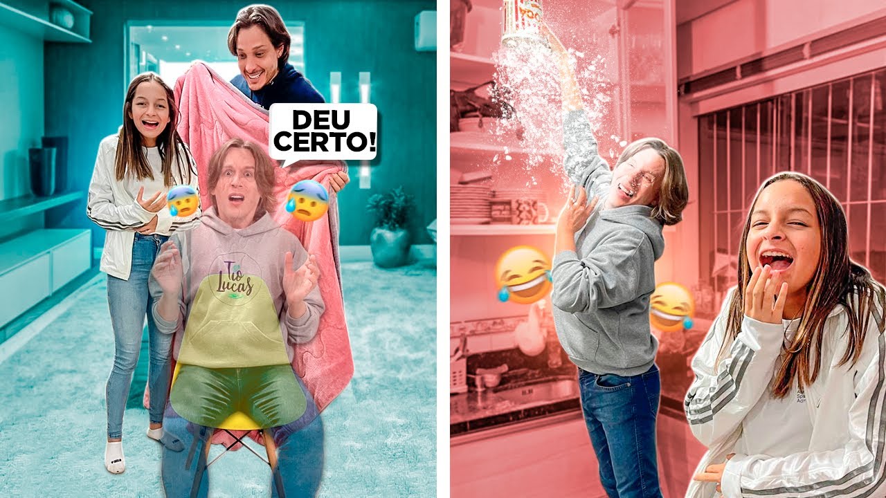 TROLLEI O TIO LUCAS 3 VEZES NESSE VÍDEO 😂 part 2 | Tio Lucas e Laila ...