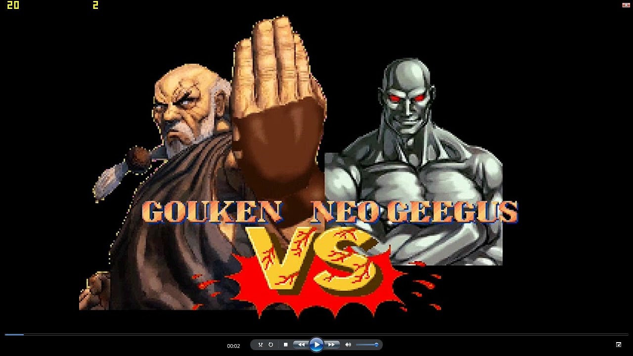 [MUGEN] Street Fighter Delux2 - Gouken VS NEO GEEGUS - YouTube