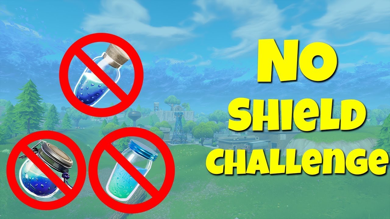 NO SHIELD CHALLENGE - FORTNITE BATTLE ROYALE (Ft Rozehs) - YouTube