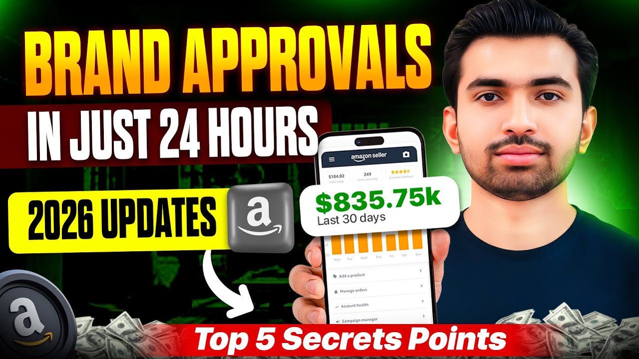 How to Get Amazon Brand Approval in 24 Hours || 2026 Secret Method ...