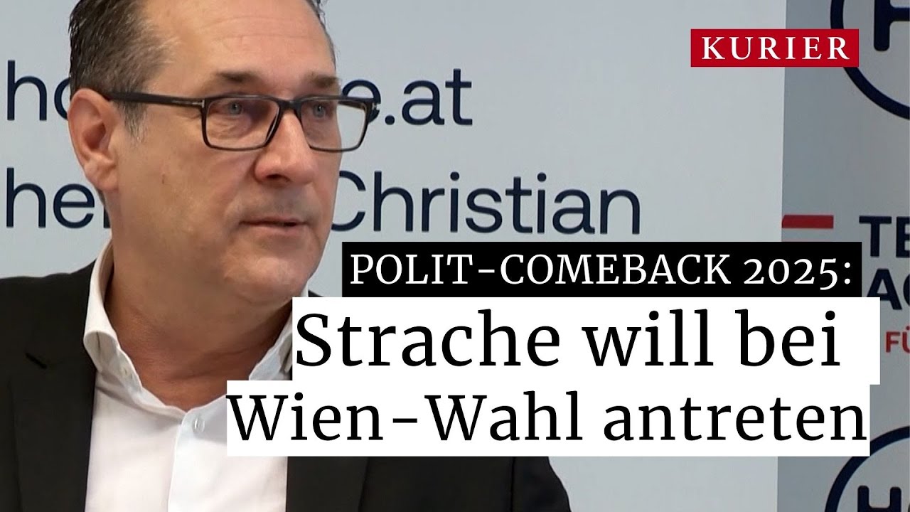 Strache tritt 2025 bei Wien-Wahl an - YouTube