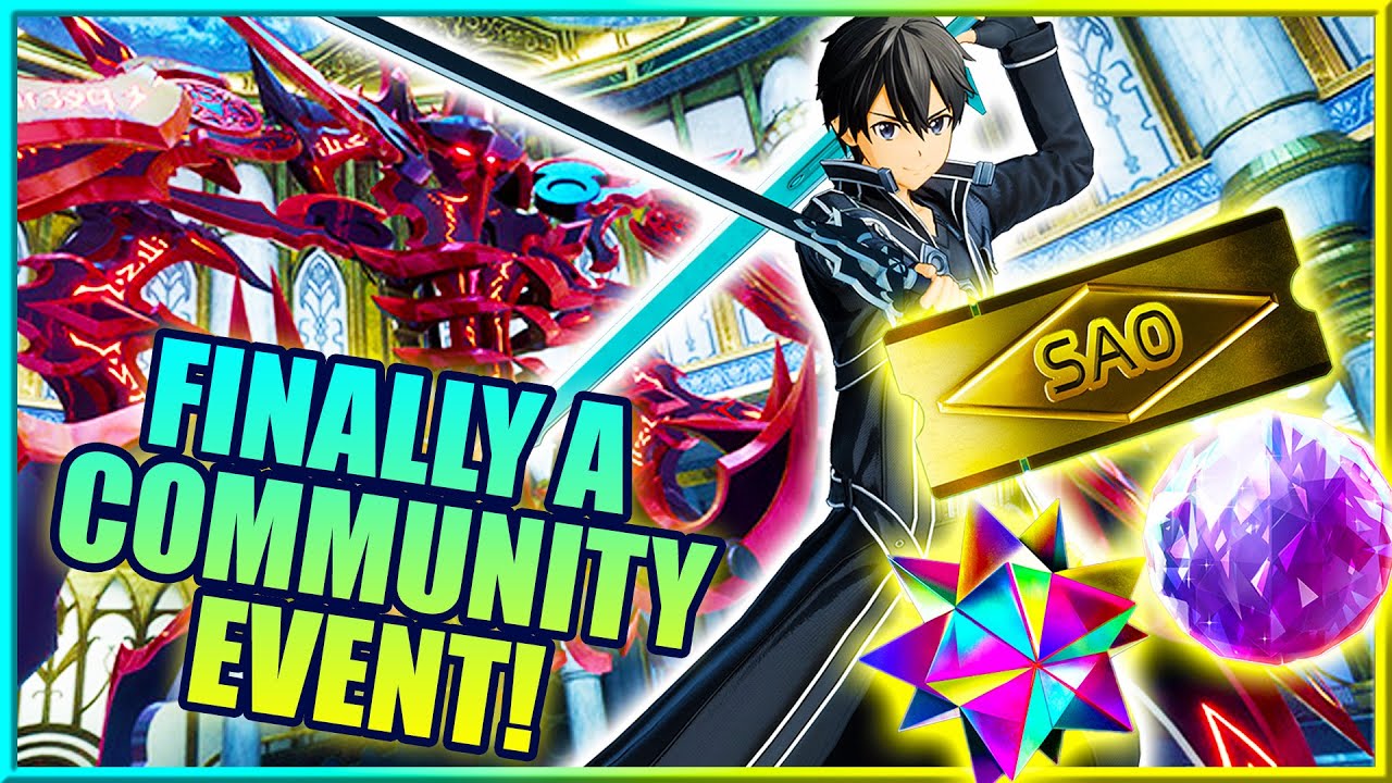 FIRST COMMUNITY EVENT for an SAO Ticket in Sword Art Online Fractured ...
