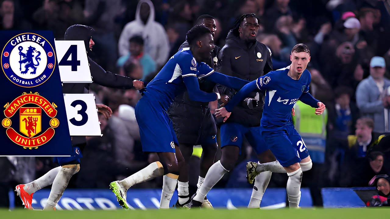 Chelsea vs Man United 4-3 - YouTube