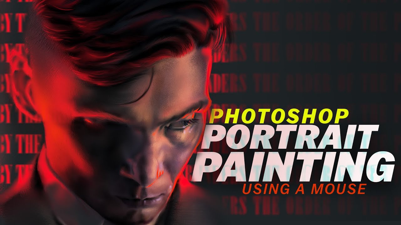 Photoshop Portrait Painting | Using a Mouse - YouTube