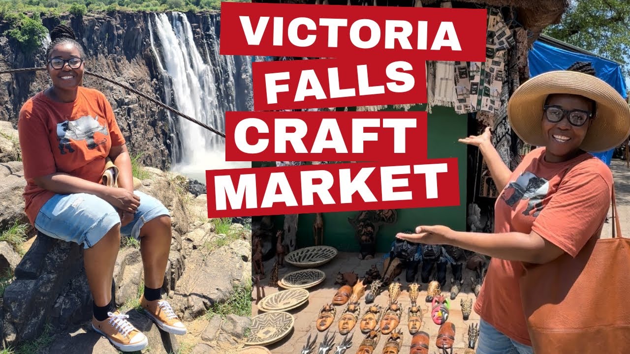 Victoria Falls craft market - YouTube