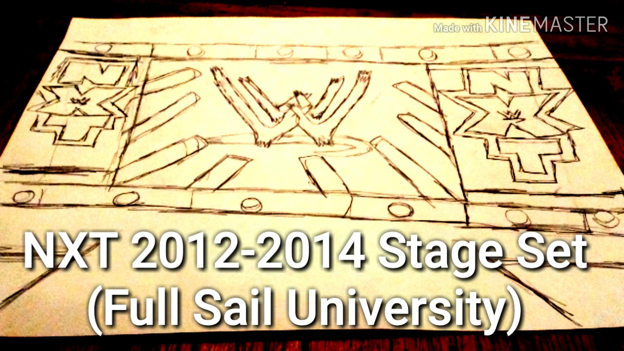 WWE Drawings 2019: NXT 2012-2014 Stage Set - YouTube