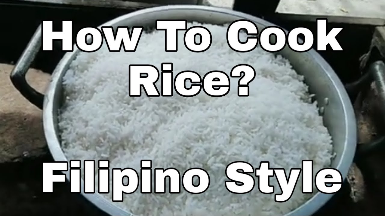 Paano Magsaing ng Rice ( Filipino Style). - YouTube