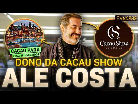 A ROTINA DO DONO DA CACAU SHOW | 24 HORAS COM ALÊ COSTA