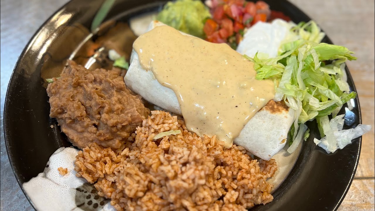 Chicken chimichangas and homemade restaurant queso all on the ...