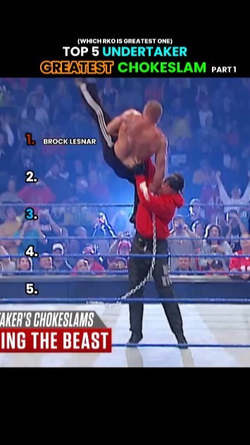 Ranking Top 5 Undertaker Greatest Chokeslam Part 1 - YouTube