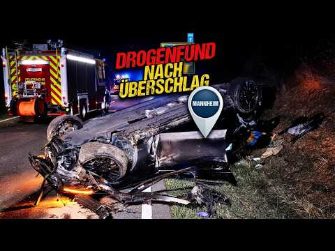 Mercedes überschlägt sich in Mannheim – Polizei findet Drogen und Schreckschusswaffe