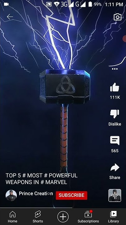 top 5 most powerful weapon in MCU - YouTube