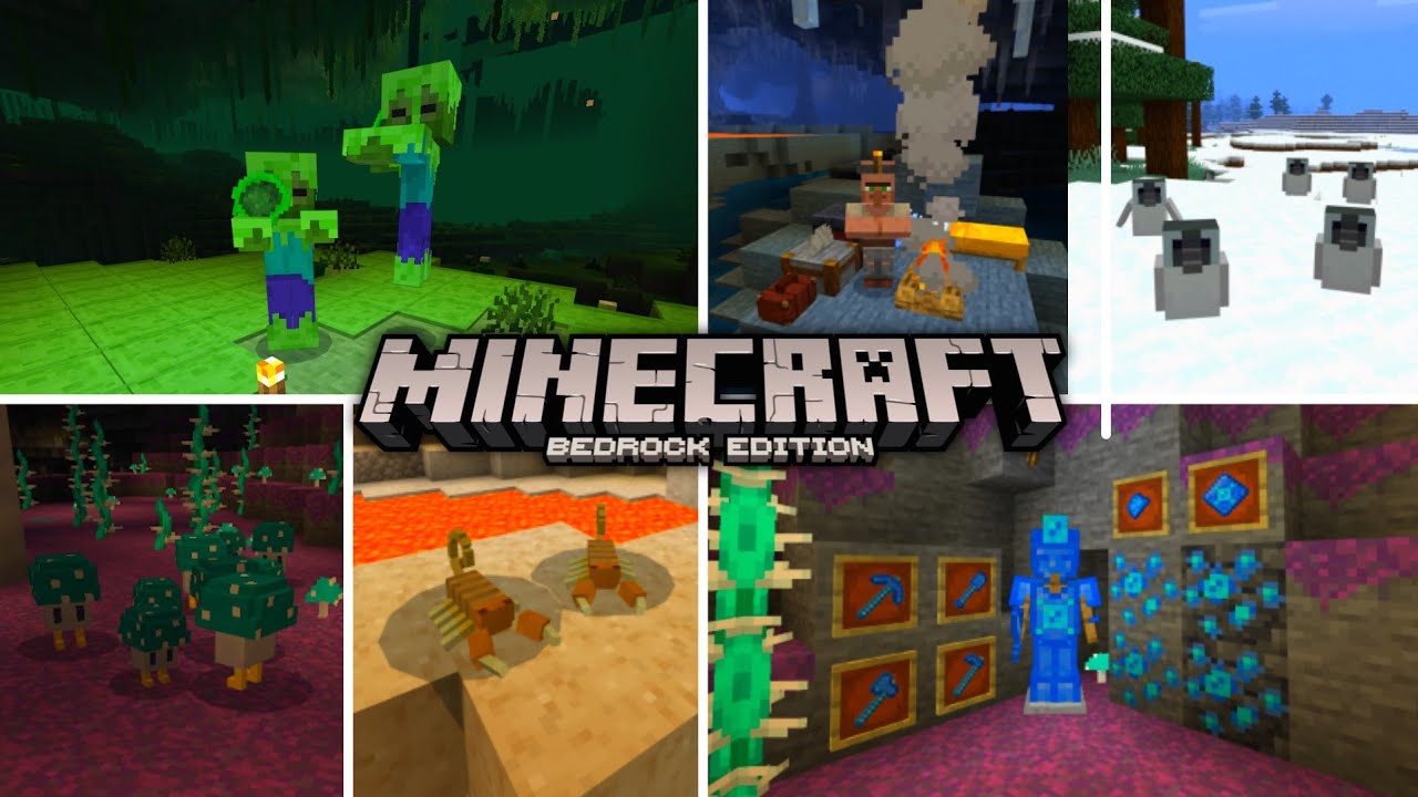 EXPANSIÓN DE CUEVAS, NUEVOS BIOMAS Y MOBS ADDON EN MINECRAFT PE 1.17 ...