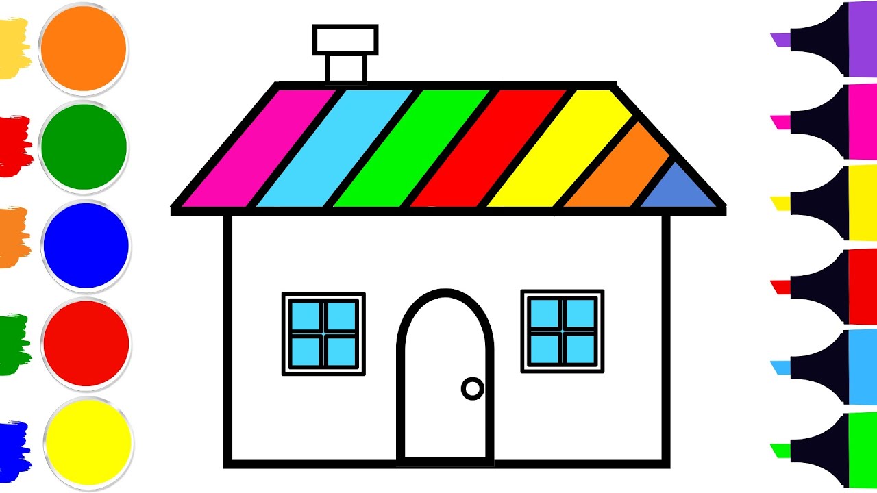 How To Draw The Dream House | Easy Step by Step Tutorial - YouTube