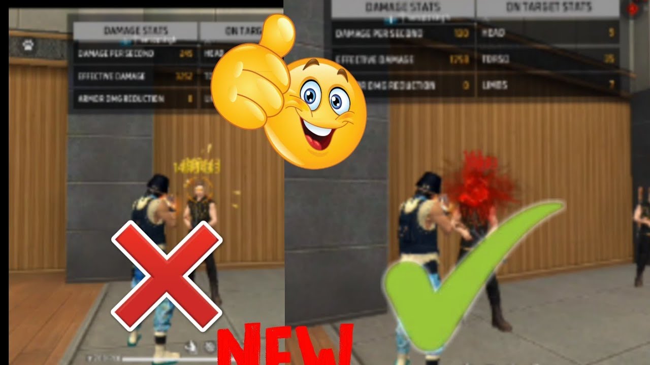 Free Fire Yellow Damage After Update problem | Red Numbers Damage kaise ...