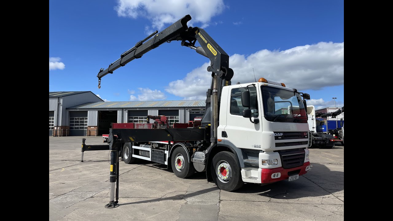 New In Stocklist For Sale: DAF CF85 410 EURO 5, 8X2 FLATBED/CRANE ...