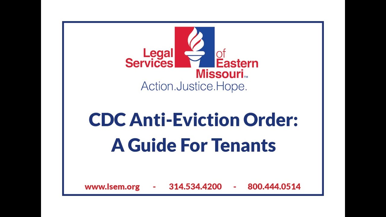 CDC Anti Eviction Order: A Guide for Tenants - YouTube