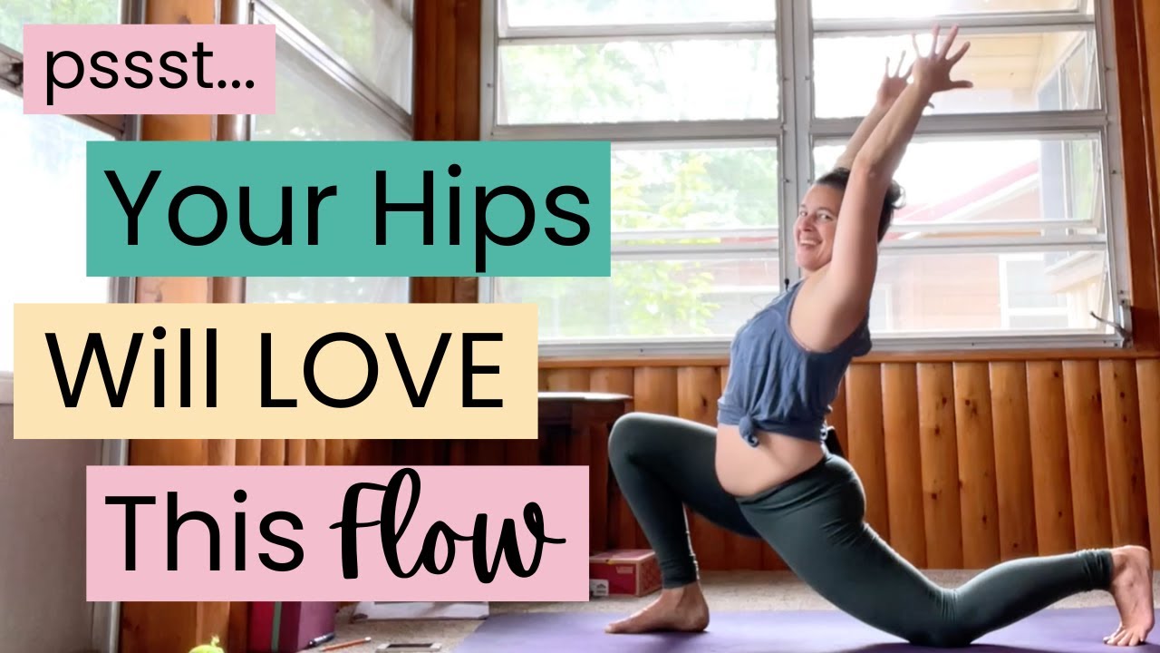 5 Minutes of Fun, Creative Hips Yoga Flow - YouTube