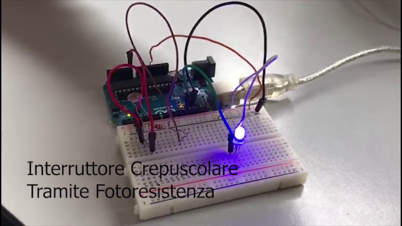 Esperimento Fotoresistenza Con Arduino - YouTube