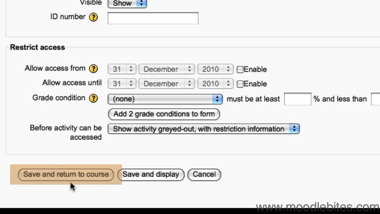 Moodle Lesson activity (part 1 ) - YouTube