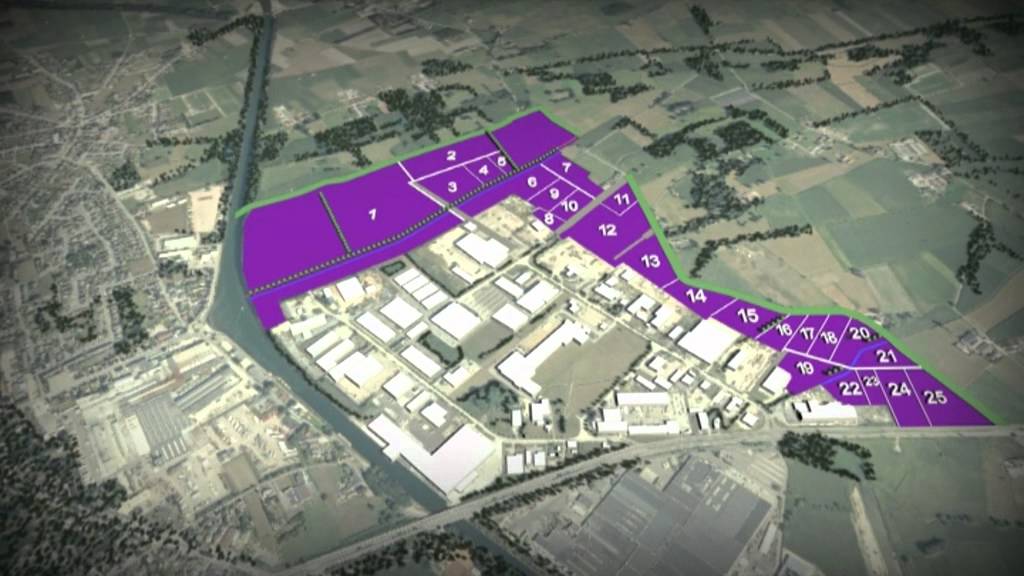 uitbreiding industrieterrein met indelingen audio - YouTube