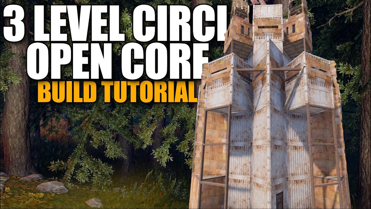 3 Level Circle Open Core | Base Build Tutorial - YouTube