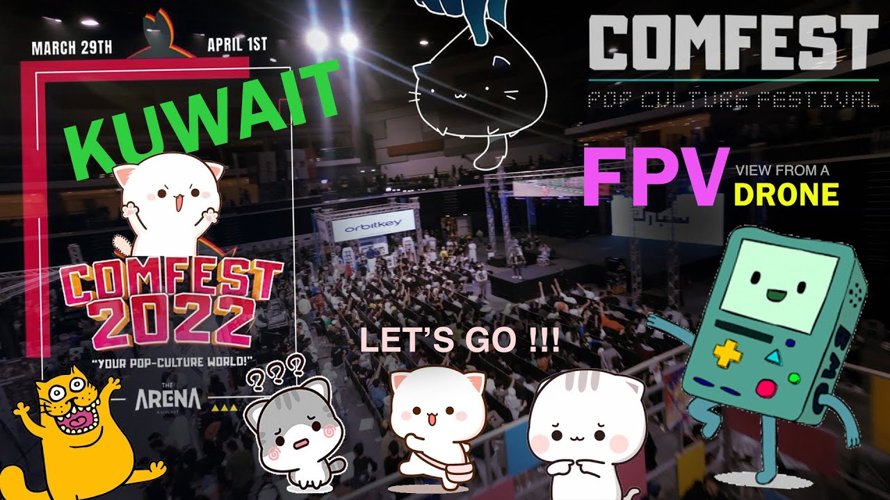 Comfest 2022 Kuwait - DJI Action 2 and FPV Drone View - YouTube
