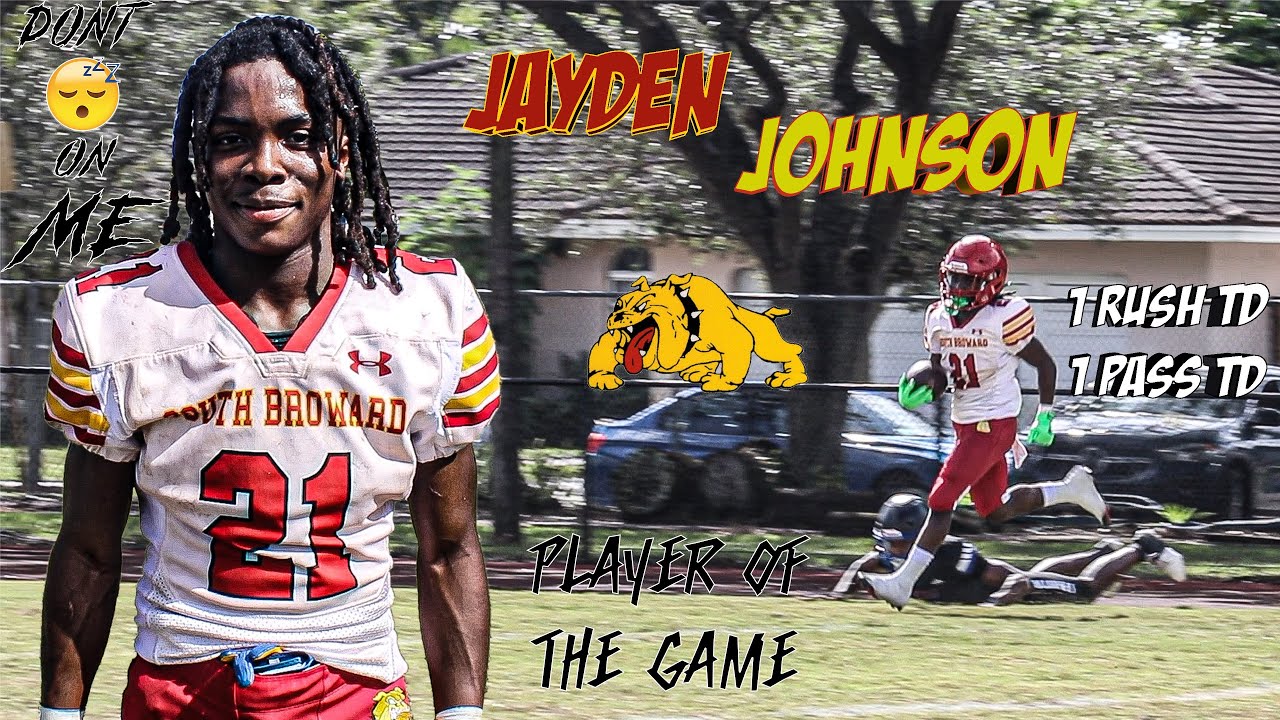 😴🏈🔥 Don't Sleep On Me Player Of The Game Spotlight Jayden Johnson SBHS ...