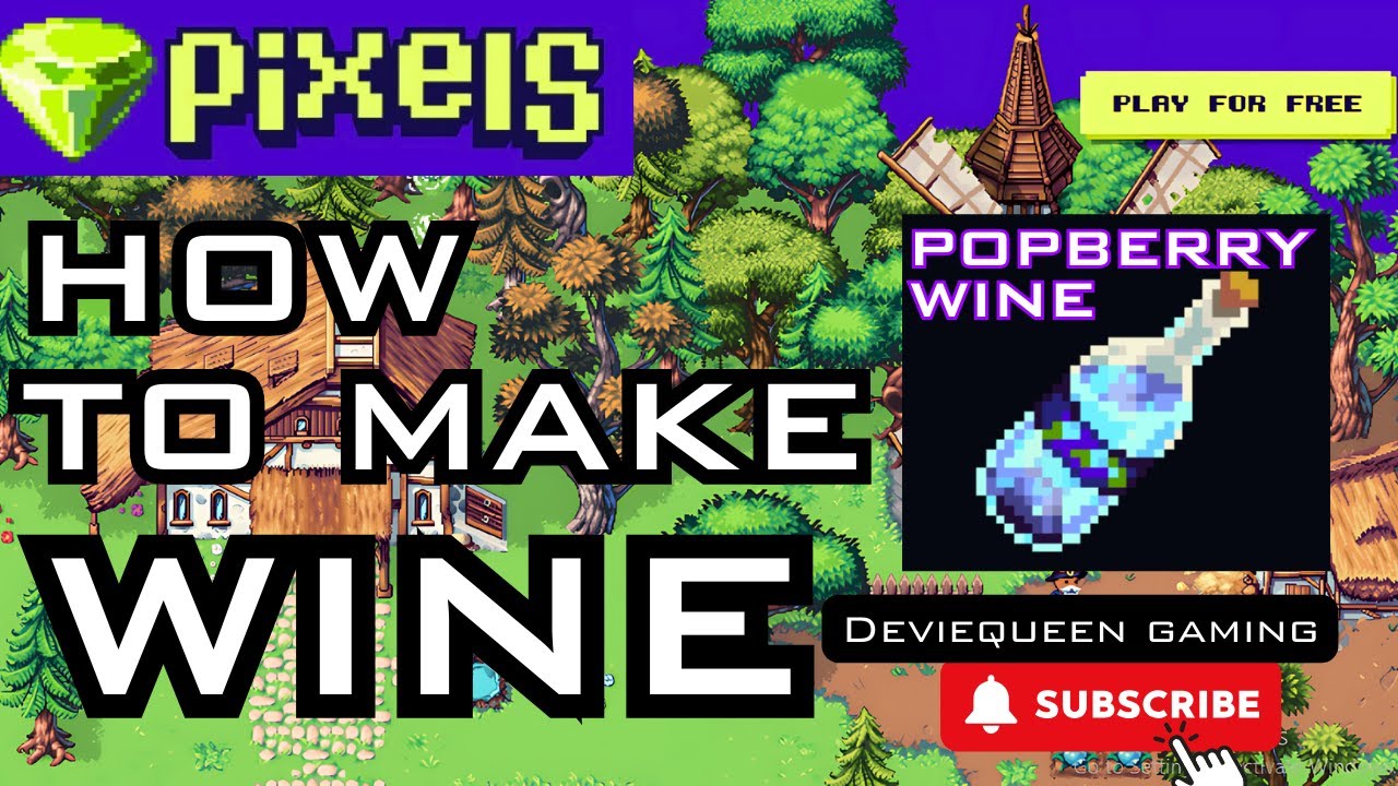 How to make pop berry wine at Pixels - YouTube