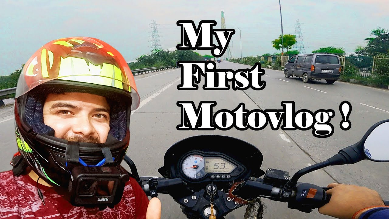 My first motovlog | My motovlog setup - YouTube