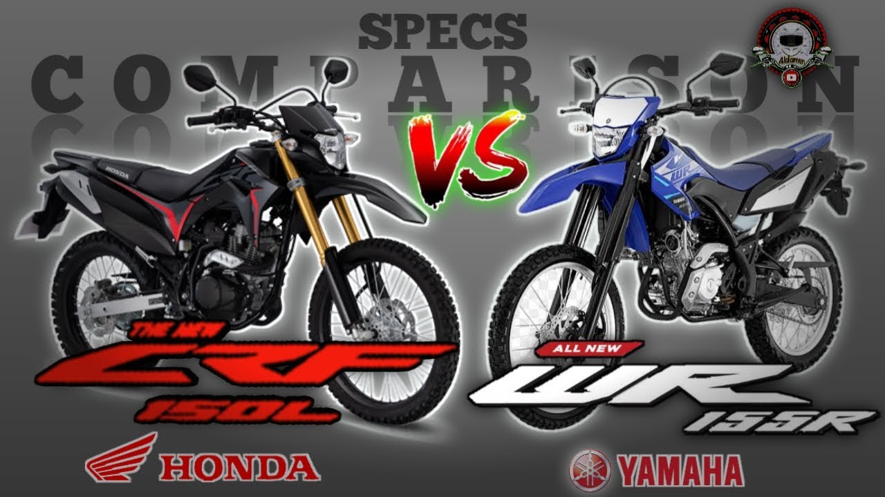 HONDA CRF 150L vs YAMAHA WR 155R SPECS COMPARISON - YouTube