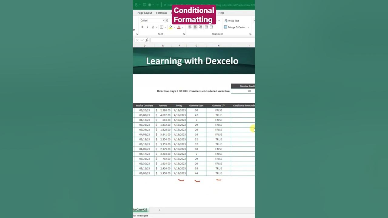 Conditional Formatting #excel #learnexcel #exceltips #excercise #microsoft #excelpro # ...