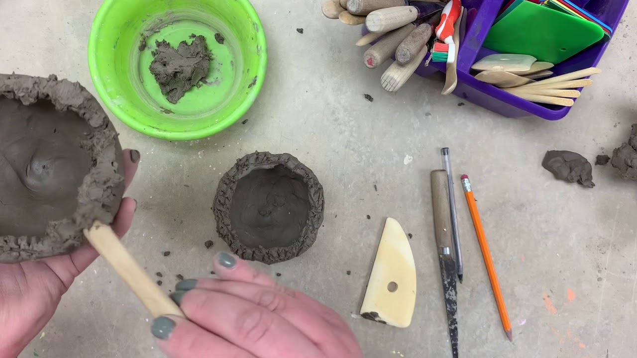 Joining Two Pinch Pots - YouTube