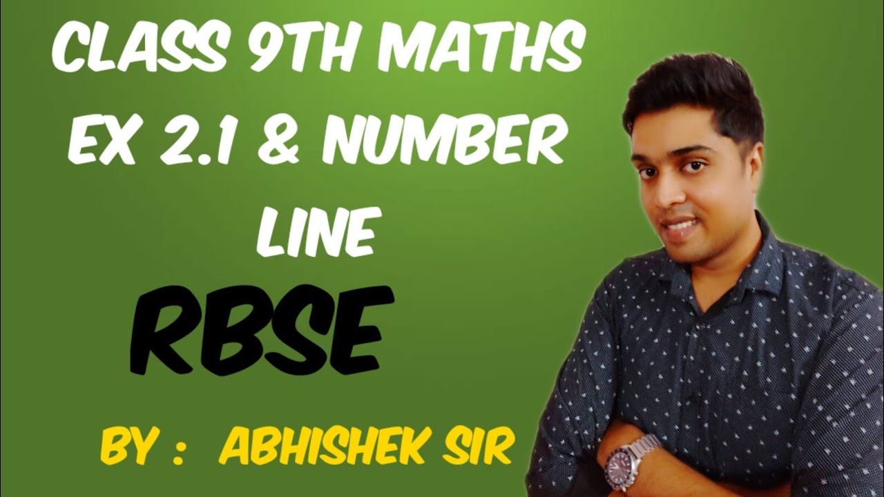 RBSE CBSE Class 9th Maths EX 2 1 Number Line YouTube rbse-cbse-class-9th-maths-ex-2-1-number-line-youtube