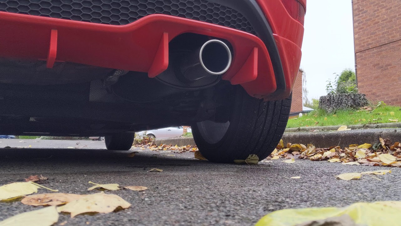 ford fiesta ST180 hornet cat-back exhaust cold start - YouTube