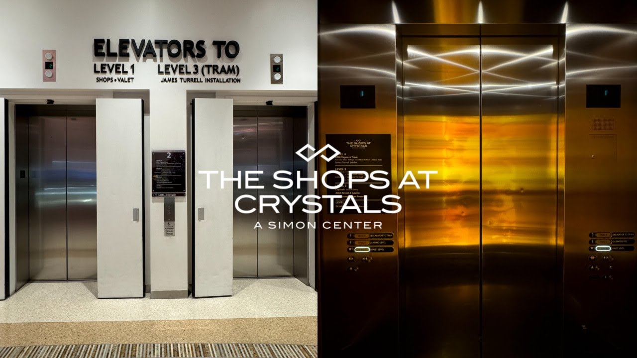 Very Neat OTIS Gen2 Traction Elevators - The Shops at Crystals in Las Vegas, NV. - YouTube